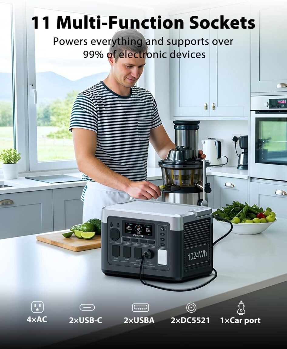 OUKITEL P1000 Plus - 1024Wh, 1800W, UPS