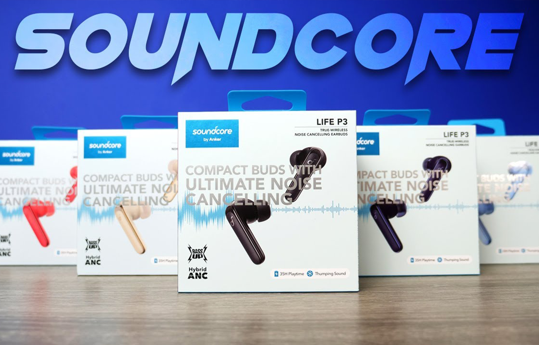 Soundcore Life P3 bluetooth ausinukai — Niuxtech